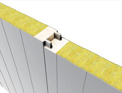 China Soundproof RAL Glasswool Sandwich Panel Heat Insulation 64kg/m3 for sale