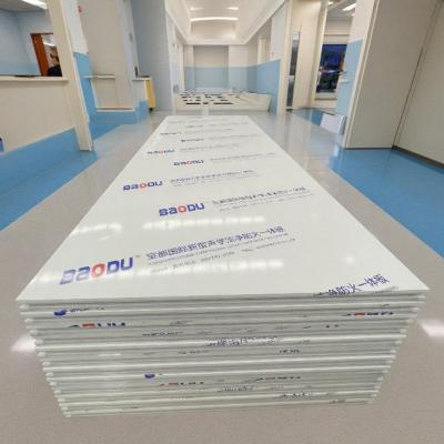 China Vier zijden frame Rockwool Cleanroom Sandwich wandpaneel Te koop