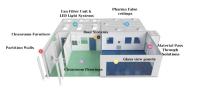 China Clean Room Wall Panel Ceiling Panel Fireproof Class A1 50mm 100mm High Performance Laboratory for sale