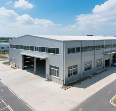 China Armazém de estrutura de aço para fábrica de alimentos pré-fabricada 1000 metros quadrados à venda