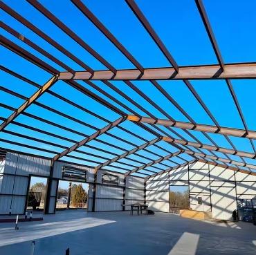 Structurele Geprefabriceerde Metalen Magazijnconstructie Milieuvriendelijk