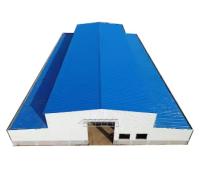 China Prefab Steel Warehouse Building Long Span Grid Structure Workshop Q345 Custom Sizes for sale