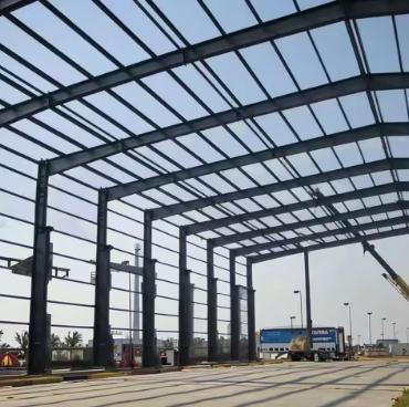 China Free Design Prefabricated Steel Factory Industrial Modern Design Steel Structure Building for Metal Storage in Factory Warehouses for sale