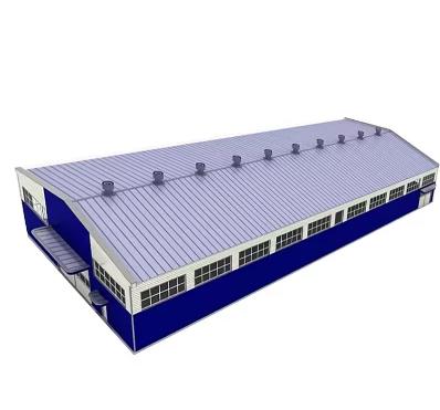 China Fabricated Metal Manufacturer Structural Low Cost Large Span Steel Structure Workshop Warehouse Storage Shed and Commercial Buildings for sale