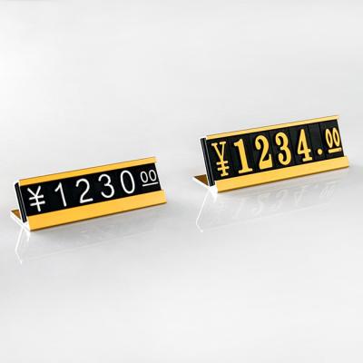 China Water-resistant Aluminum Alloy Price Display Tags with Customizable Pricing Options for Watches for sale