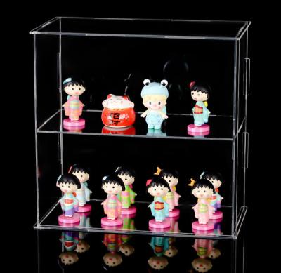China Durable Dust Free Acrylic Collapsible Storage Box Car Models Toy Figure Display Case for sale