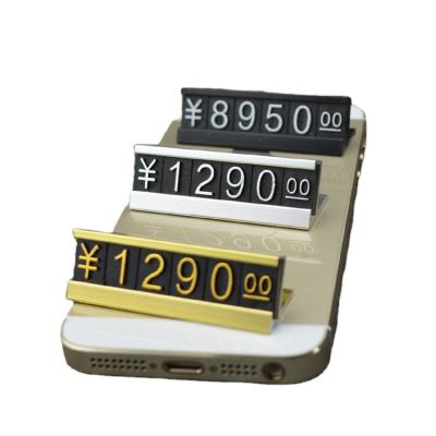 China Water-resistant Customizable Pricing Options Single Layer Design Jewellery Price Cubes and Price Display Tags for sale