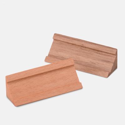 China Wooden Base Adjustable Retail Price Display Tags Label Card Tag For Jewelry Wine for sale
