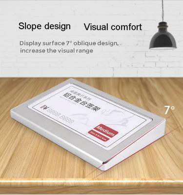 China Metal Acrylic Sign Holder Table Display Stand Name Card Label Easy To Install for sale