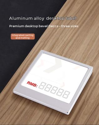 China Metal Acrylic Sign Holder Table Display Stand Name Card Label Easy To Install for sale