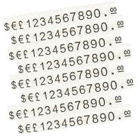 China Mini Clear Plastic Luxury Tags 3mm Embossed Number Cubes for sale