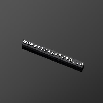 中国 AP1-5-3 5*3mm パックあたり170pcs プラスチック フラット リリーフ デジタル 価格タグ スーパーマーケット パン屋 販売のため