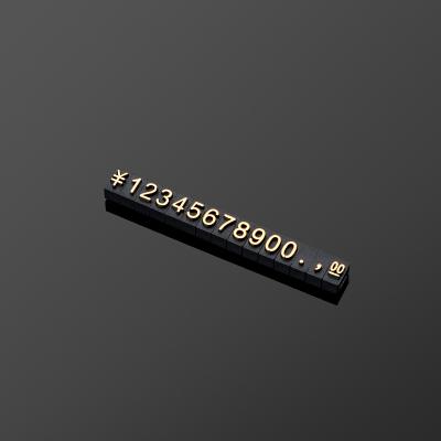 中国 AP1-5-3 5*3mm ABS プラスチックの価格設定システム フラット・リリーフ デジタル価格タグ 販売のため