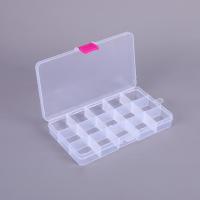 China White 15 Grid Plastic Organizer Box Removable Divider Storage Case for sale