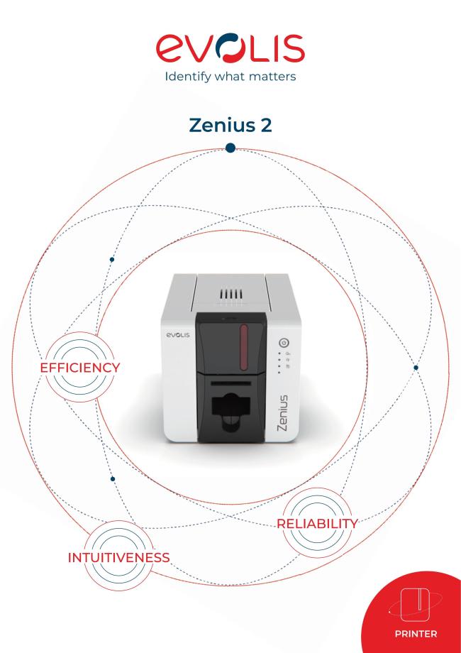 Evolis Zenius 2 Card Printer front view