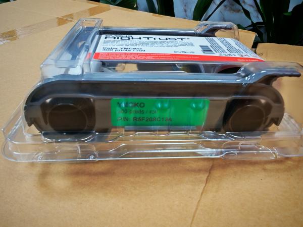 Quality Original Evolis YMCKO Color Ribbon with 300 Prints for Zenius2 and Primacy2 Card Printers for sale
