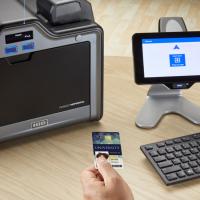 Quality HID FARGO HDP5000E High Definition ID Card Printer with 300 dpi Resolution and for sale