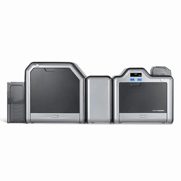 Quality HID Fargo HDP5000E ID Card Printer with 300 dpi Resolution, UV NFC Printing, and High Definition Retransfer Technology for sale