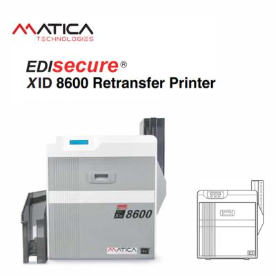 China Matica XID8600 ID Card Printer with 600dpi Resolution for Dual-Sided and Security Printing for sale