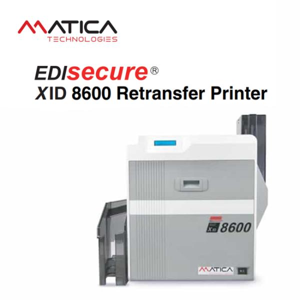 Quality Matica XID8600 600dpi Resolution ID Card Printer with High-security Printing and Dual-sided Capability for sale