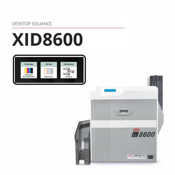 Quality 600dpi Matica XID8600 Retransfer Card Printer for Government ID Cards with Microtext and Covert UV Printing for sale