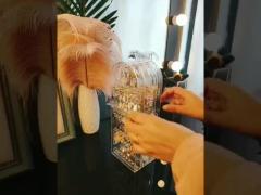 Twee-paneel sieraden display scherm stand transparante kleur voor oorbellen halskettingen armbanden ringen