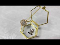 S3.5*7*5 Hexagonal Greenhouse Glass Jewelry Storage Box