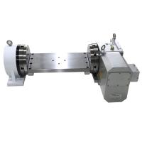 China 4 Axis CNC Rotary Table D-255 255mm Precision Dual Lead Worm Gear for sale