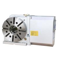 China 4 Axis CNC Rotary Table D-255 255mm Precision Dual Lead Worm Gear for sale