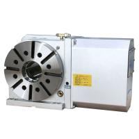 China 4 Axis CNC Rotary Table D-255 255mm Precision Dual Lead Worm Gear for sale