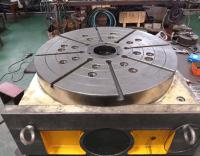 China NC-800 4th Axis CNC Rotary Table Worm Gear 100:1 Ratio Precision Rotary Table for sale