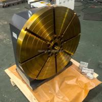 China NC-800 Worm Gear CNC Rotary Table 4th Axis Precision Turntable 100:1 Ratio for sale
