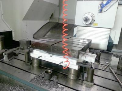 China Aluminum Alloy Servo Rotary Indexing Table 35 Kg Hydraulic Clamp FANUC α4i Compatible Positioning System for sale