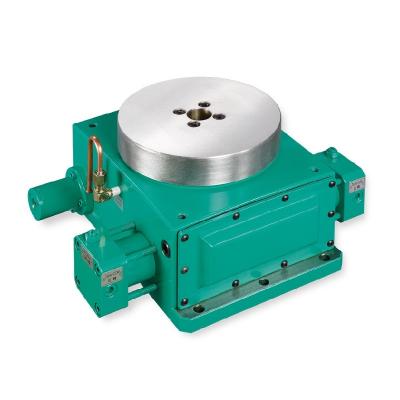 China Large Diameter Hydraulic Rotary Indexing Table Providing 200 800 mm Table Diameters Plus 55 1950 Kgf m Load Torque for sale