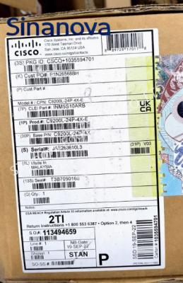 Cina C9200L 24P 4X E 24-Port PoE+ Layer 3 Switch Stackable Enterprise Access Switch nuovo originale in vendita