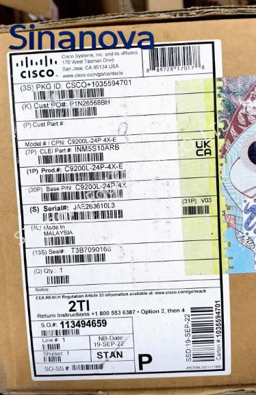 Quality C9200L 24P 4X E 24-Port PoE+ Layer 3 Switch Stackable Enterprise Access Switch for sale