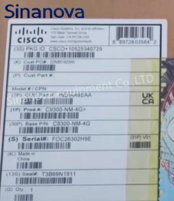 Cina C9300 NM 4G Gigabit SFP Module Fibra / Copper Uplink Card Per Switch Catalizzatori in vendita