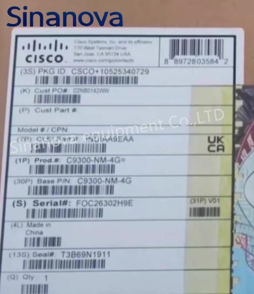 Quality C9300 NM 4G Gigabit SFP Module Fiber / Copper Uplink Card For Catalyst Switches for sale
