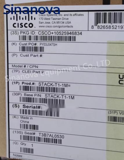 Quality STACK T1 1M Cable | 1m StackWise-480 for Cisco 9300 Redundant Stacking original for sale