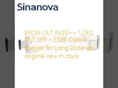 EPON OLT PX20++ 1.25G OLT SFP – 長距離向け33dB光バジェット オリジナル新品在庫