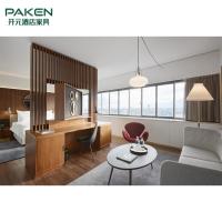 China Walnut Veneer Guestroom Furniture Set with E1 Grade Plywood and 65,000 SQM Manufacturing Facility for sale