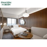 China Walnut Veneer Guestroom Furniture Set with E1 Grade Plywood and 65,000 SQM Manufacturing Facility for sale