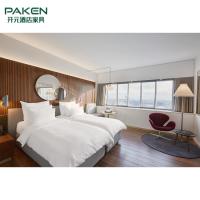 China Walnut Veneer Guestroom Furniture Set with E1 Grade Plywood and 65,000 SQM Manufacturing Facility for sale
