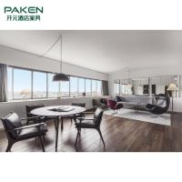 China Walnut Veneer Guestroom Furniture Set with E1 Grade Plywood and 65,000 SQM Manufacturing Facility for sale