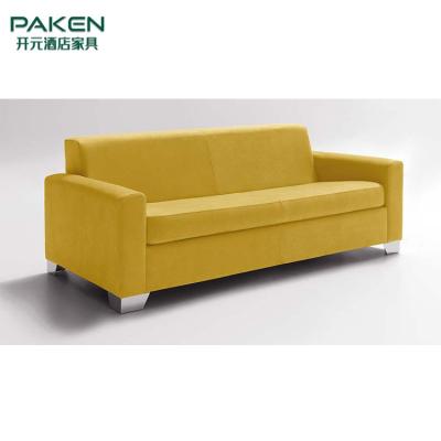 Cina Hotel giallo moderno commerciale Sofa Bed del tessuto in vendita