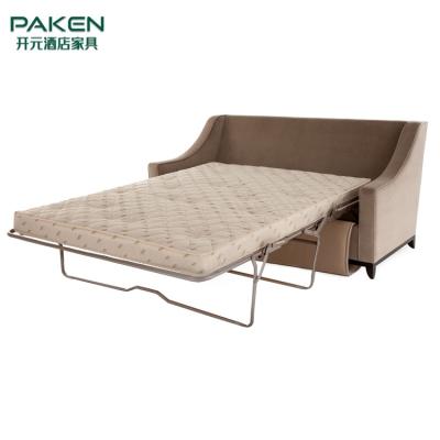 Cina Hotel giallo moderno commerciale Sofa Bed del tessuto in vendita