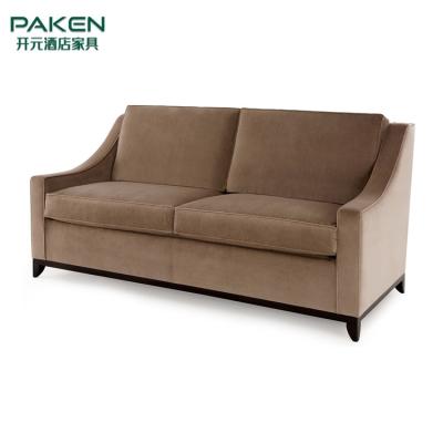 Cina Hotel giallo moderno commerciale Sofa Bed del tessuto in vendita