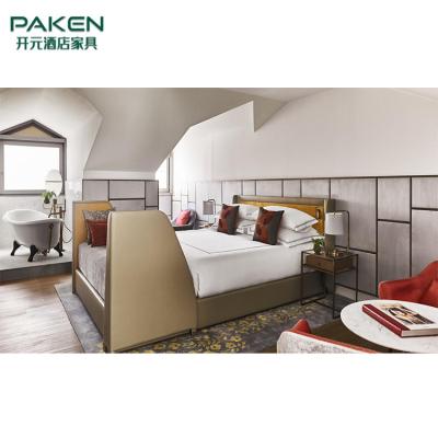 China Europäische Art-Hotel-Schlafzimmer-Möbel stellen Champagne Color ein zu verkaufen