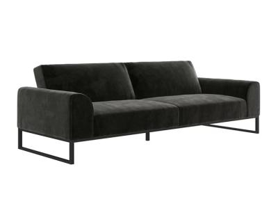 China Villa / Apartment / Hotel Convertible Sofa Bed Two Seats SS Base Customizable Color for sale