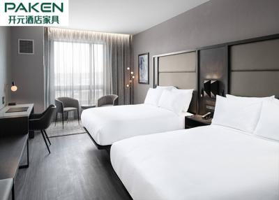 Cina Tutta la mobilia nera della camera da letto dell'hotel mette il lusso classico profondo di Hue Gray Tinted Ash Tree Veneer in vendita